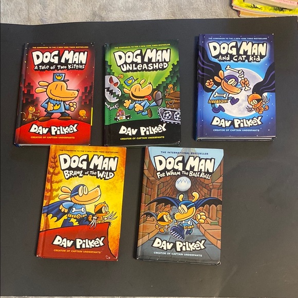 Scholastic | Other | Dog Man Book Set By Dav Pilkey | Poshmark